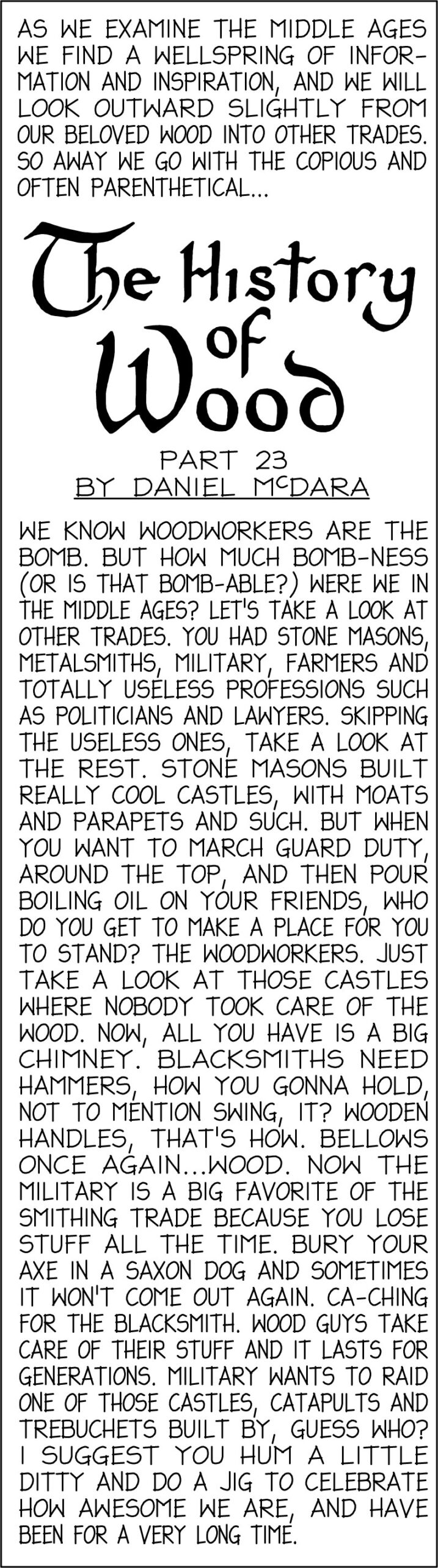 The History of Wood, Part 23 - Lost Art Press