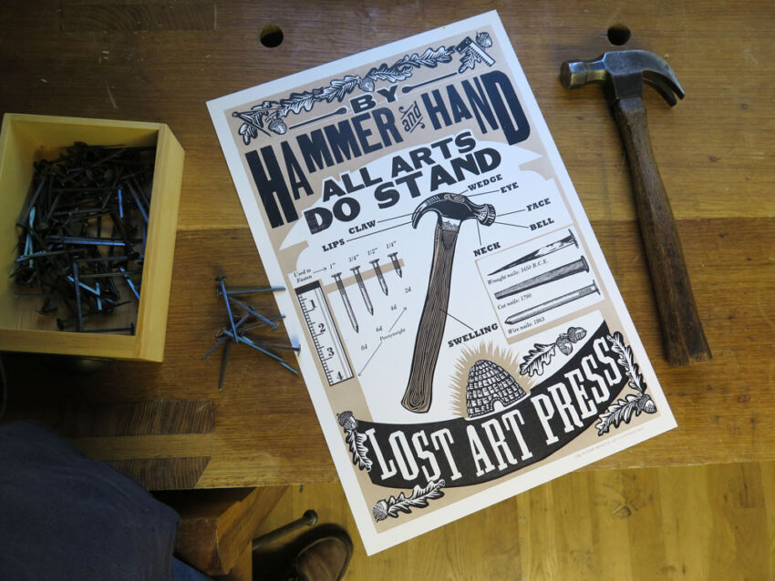 The Hammer Poster: From LAP and Steam Whistle Letter Press - Lost Art Press
