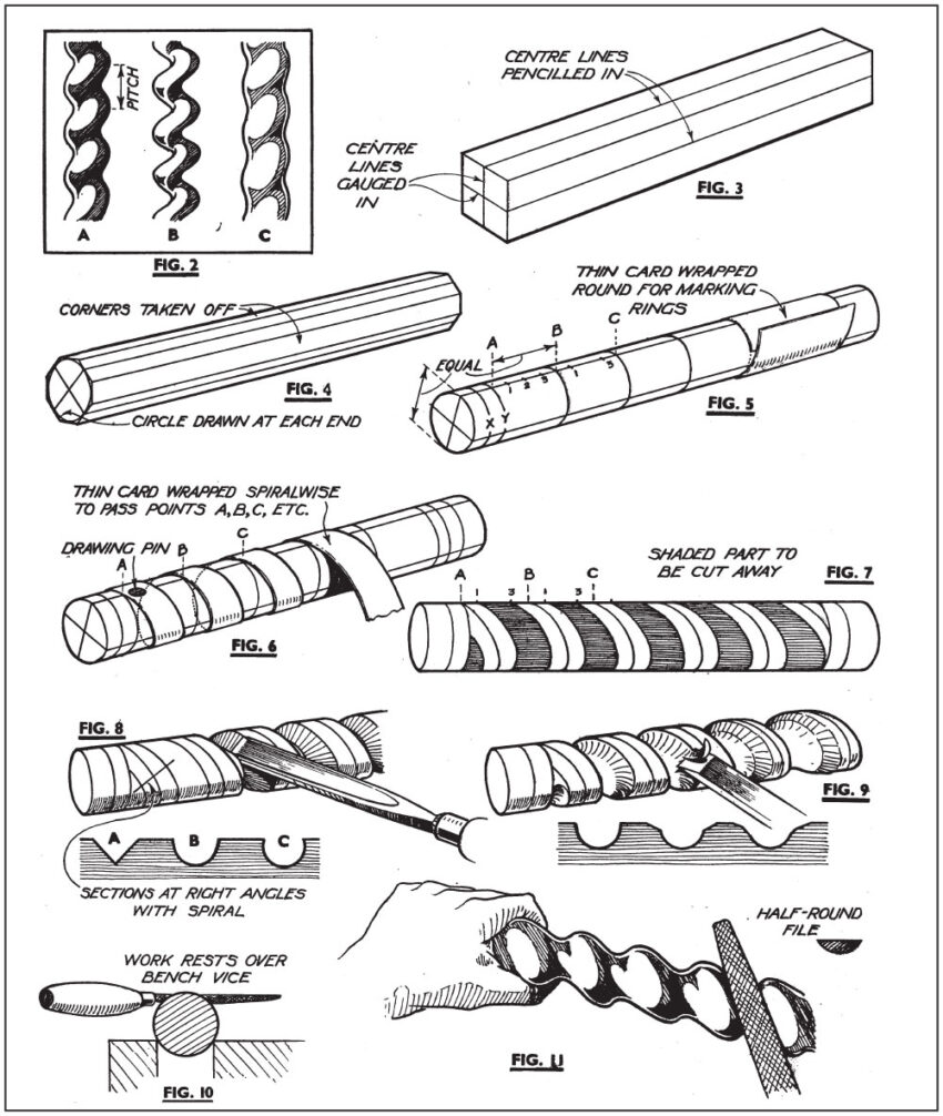 Making the Twist Leg Without a Lathe - Lost Art Press