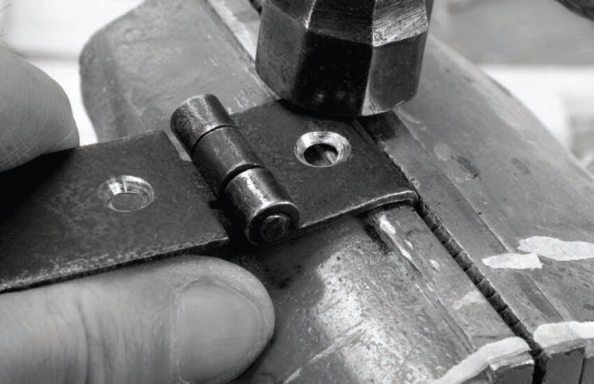 Bend and Screw the Hinges for the Schoolbox - Lost Art Press