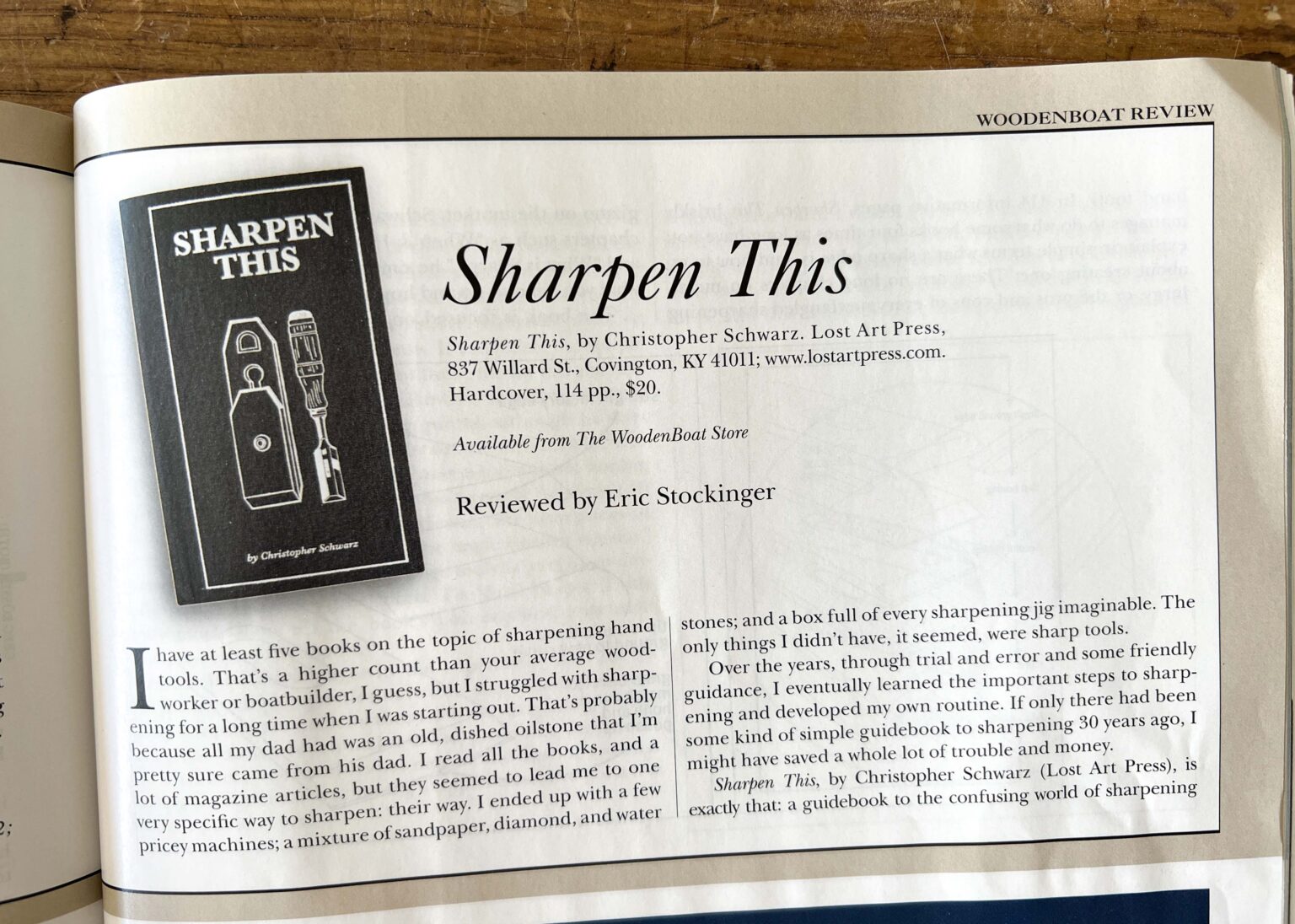 Review: 'Sharpen This' - Lost Art Press