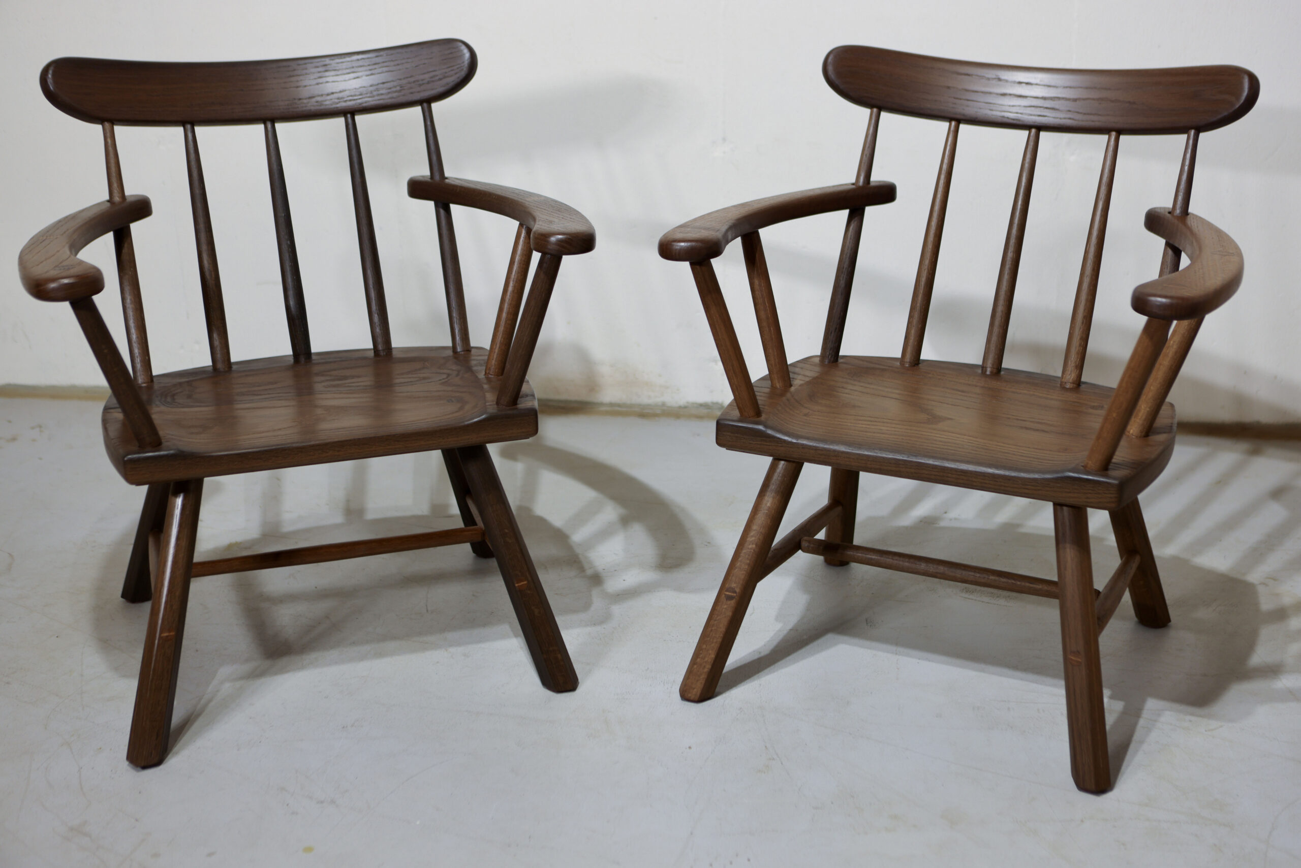 Bog Oak Curved-back Armchairs for Sale - Lost Art Press