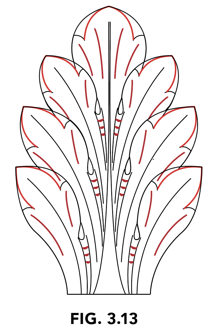 Drawing a Symmetrical Acanthus Leaf - Lost Art Press