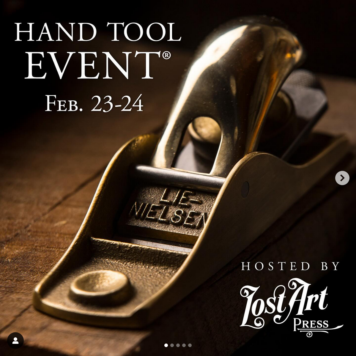 Here! Lie-Nielsen Hand Tool Event Feb. 23-24 - Lost Art Press