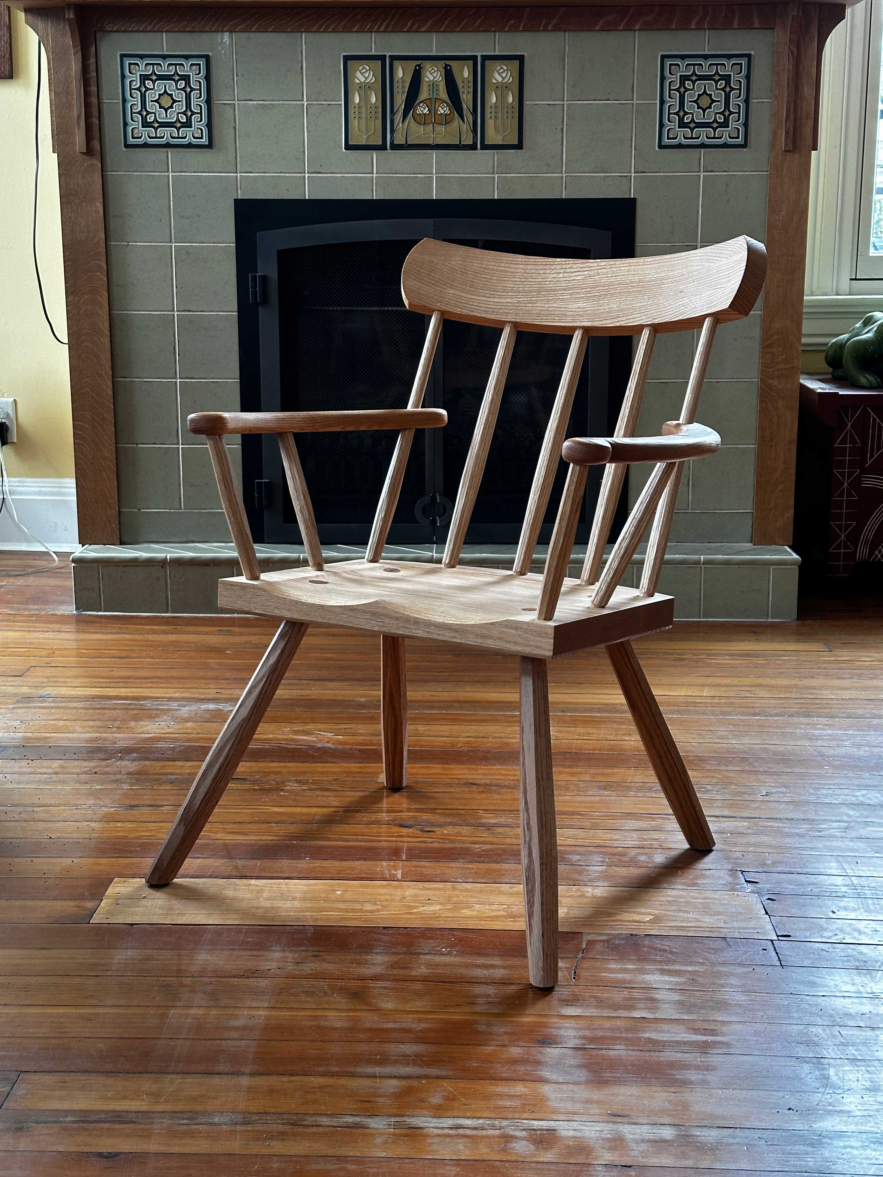 For Sale: Irish Stick-back Armchair in Oak – Lost Art Press