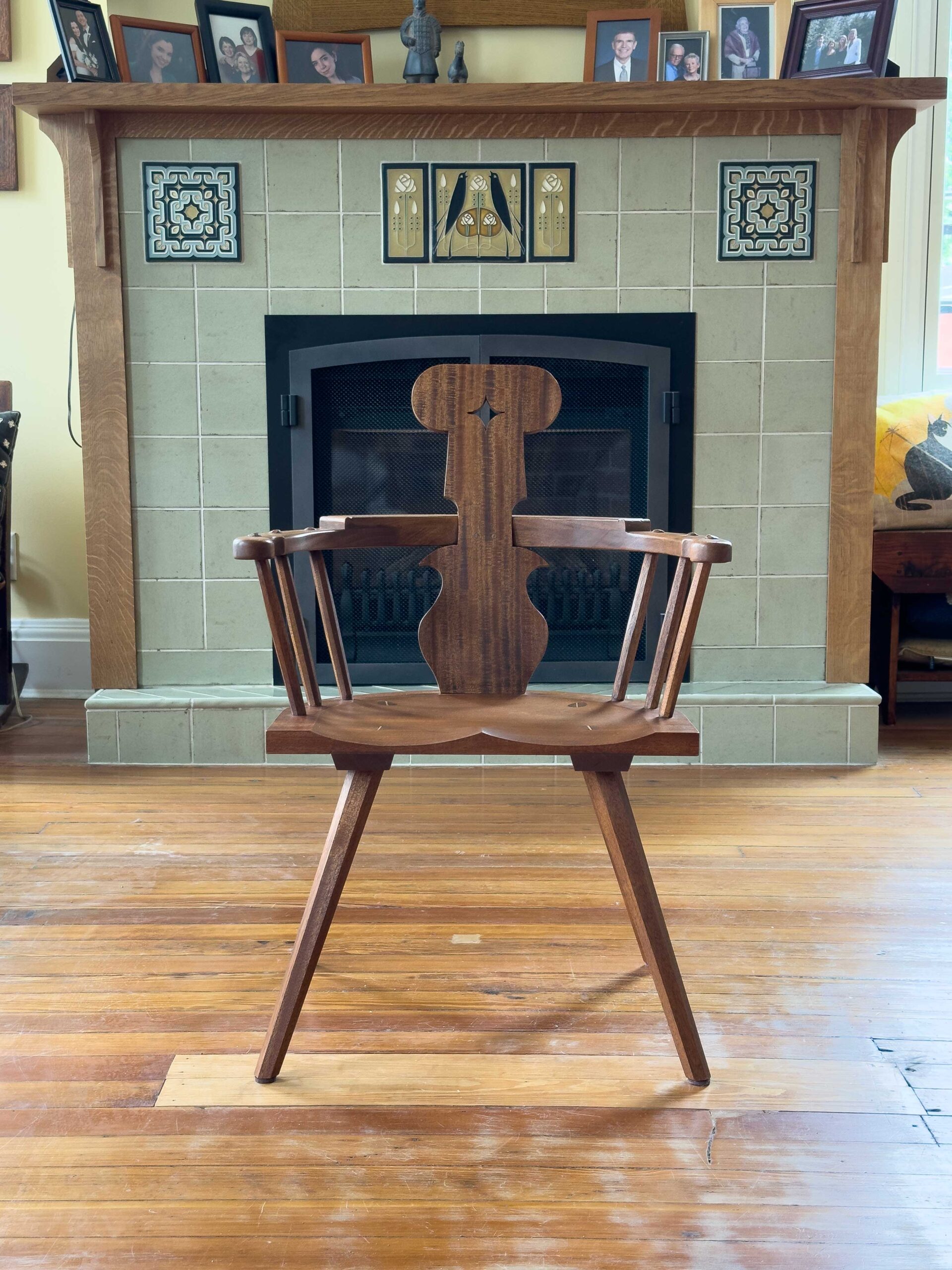 For Sale: Hobbit-y Stick Chair in Mahogany - Lost Art Press