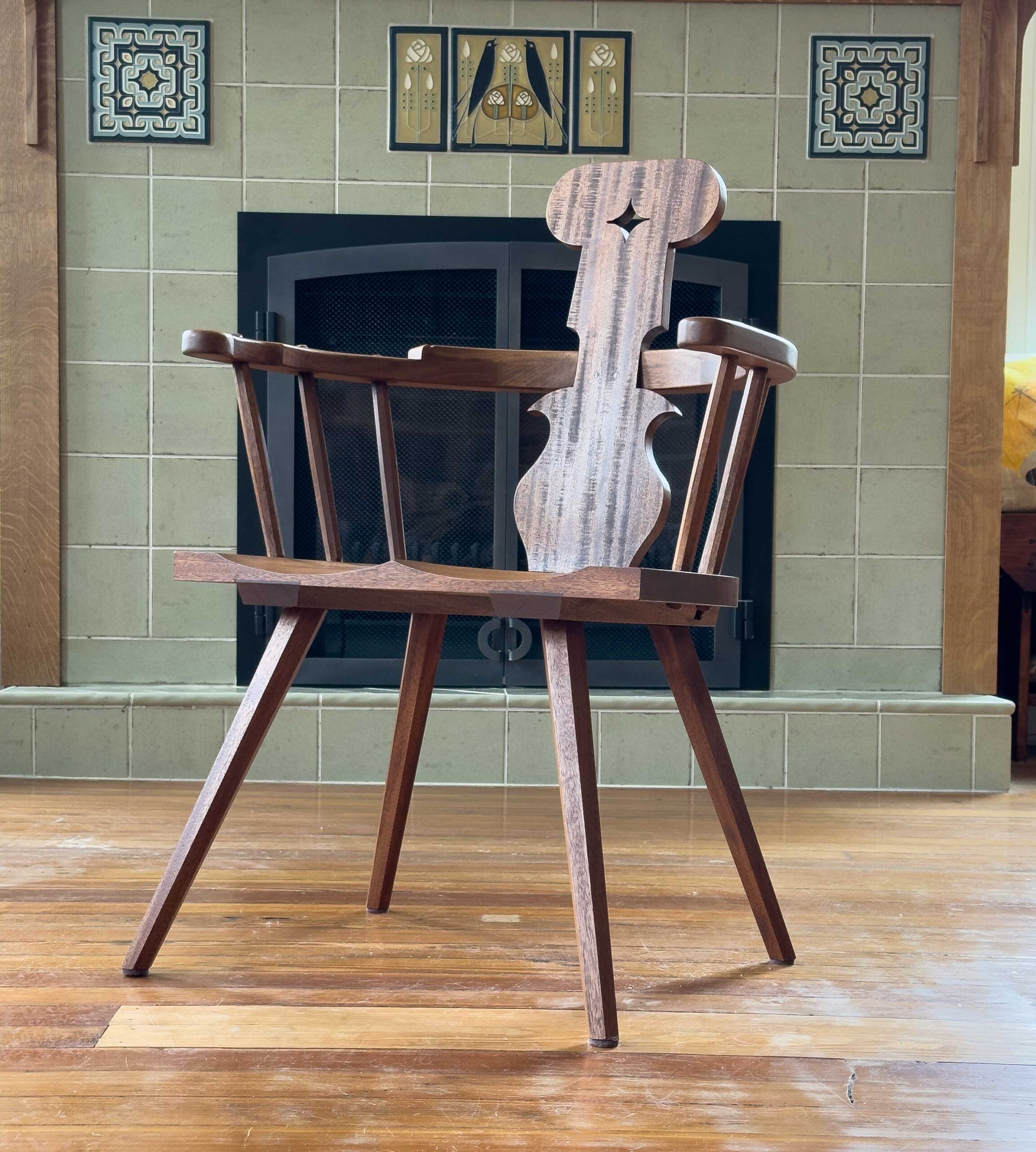 For Sale: Hobbit-y Stick Chair in Mahogany - Lost Art Press