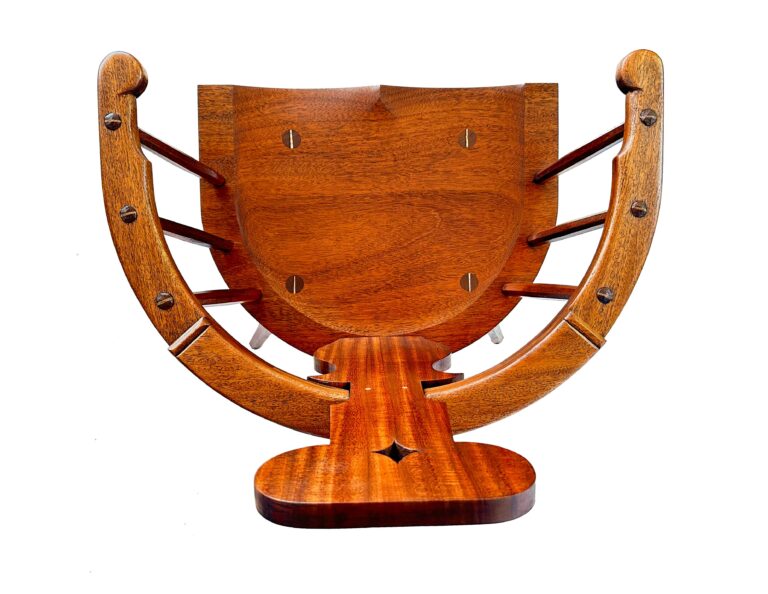 For Sale: Hobbit Chair in Mahogany With Stretchers - Lost Art Press