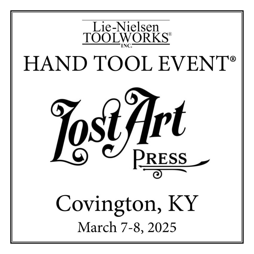 Lie-Nielsen Hand Tool Event in Covington (plus our Grand Opening of ...